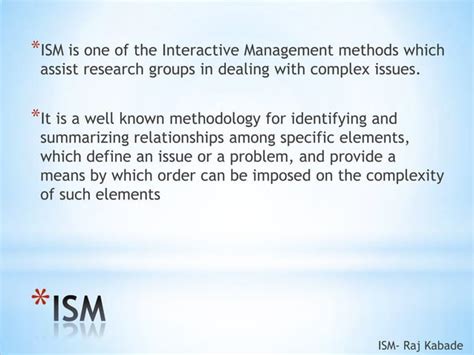 Interpretive Structural Modeling Pptx