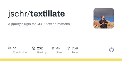 Github Jschrtextillate A Jquery Plugin For Css3 Text Animations