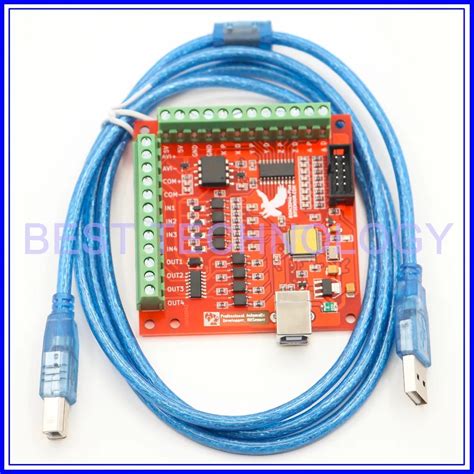 4 Axis Usb Motion Controller Interface Board Mach3 System Pwm Control 100khz Support Win Xp