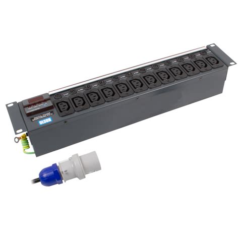 12 Way 19 2u 10a Power Metered Iec 60320 C13 Individually Fused 16a Plug Pdu Olson Direct