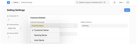 Customer Defaults In Selling Settings Silently Override Explicit Naming