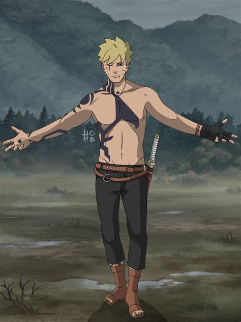 Shirtless Boruto Art By A2k4an R Boruto