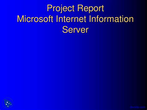 Microsoft Internet Information Server Application Servers Lecture