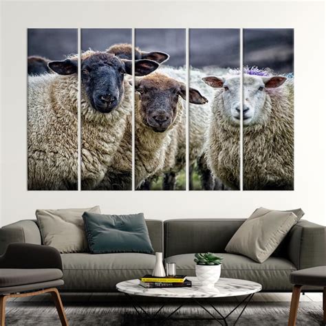 Sheep Wall Decor Farmhouse Canvas Poster Wall Decoration T For