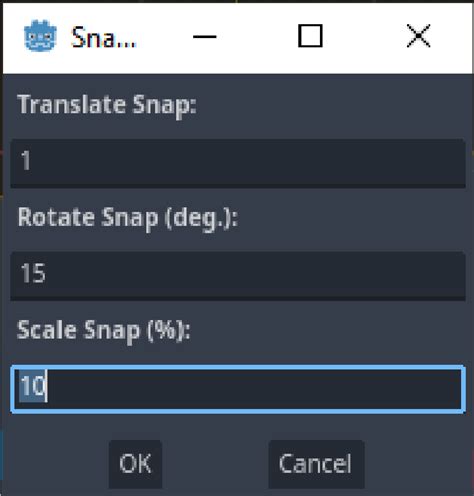 Is There A Way To Snap Scale By Unit Amount And Not Percentage Rgodot