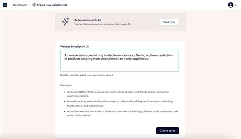 Auto Create Tasks For Unmoderated User Testing Userbrain Blog