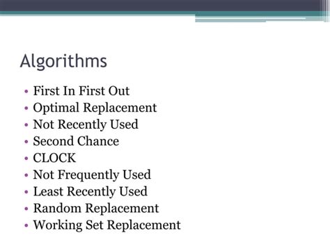 Page Replacement Algorithms Pptx Computing Technology And Computing