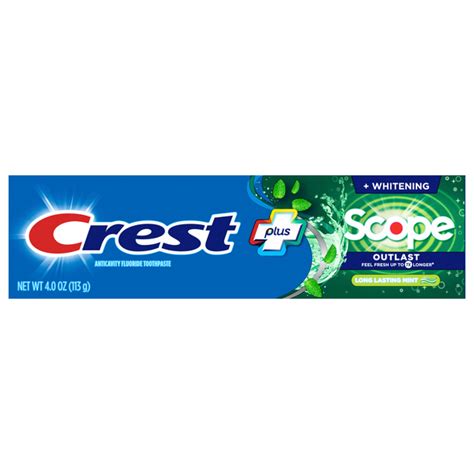 Crest Complete Toothpaste Whitening Plus Scope Outlast Products Lowes Foods To Go Local