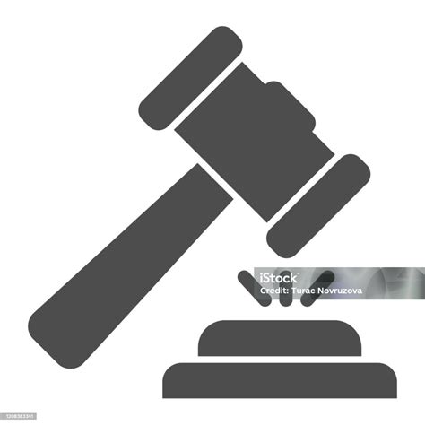판사 망치 단단한 아이콘입니다 법원 판사는 판결 또는 경매 정의의 속성 법학 벡터 디자인 개념 흰색 배경에 문양 스타일 그림 웹 및 응용 프로그램에 사용 Eps 10