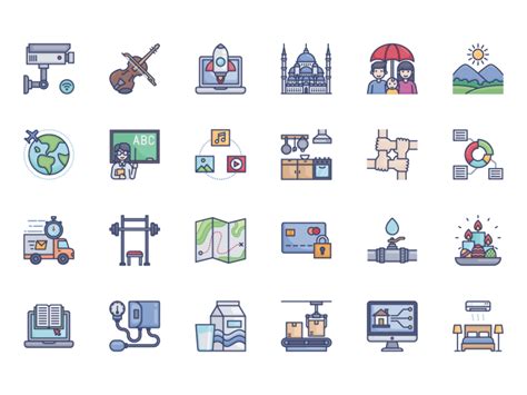 Round Icons Premium Icon Packed In One Bundle Flat Line Glyph