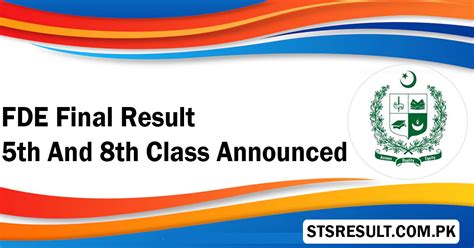 Fde Final Result 2023 2024 5th And 8th Class [announced]