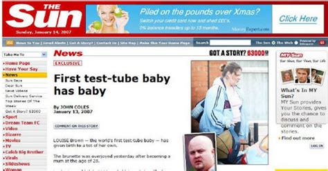 세계 최초 시험관아기 엄마 됐다