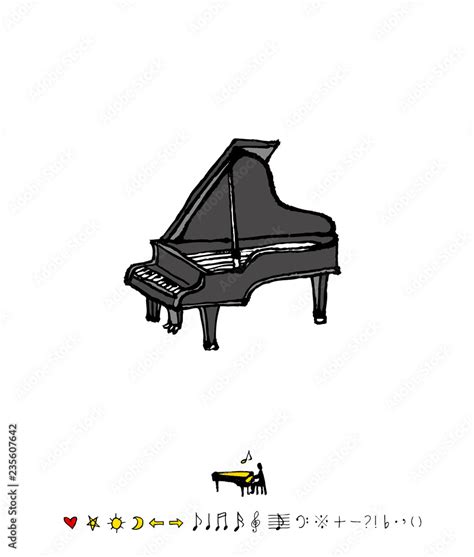 음악회 포스터 손으로 그린 음악 일러스트 Stock Vector Adobe Stock