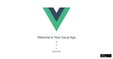 Vue HelloWorld TS 2 Codesandbox