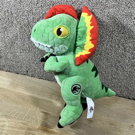Jurassic World Dominion Dilophosaurus Soft Plush Green Dinosaur 12 £11