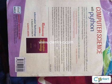 Buy Computer Science In Python 11th Class Book In Excellent Condition