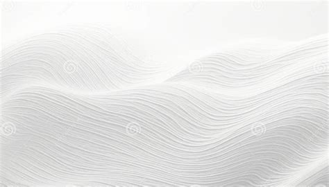 Elegant And Minimalist Seamless White Wave Texture Pattern Background With Mono Color Design
