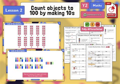 Year 2 Place Value Count Objects To 100 By Making 10s Lesson 2 Grammarsaurus