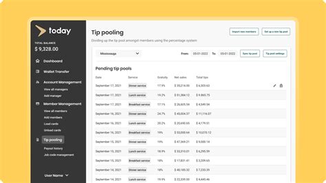 AnyDay Tip Calculator POS Integrated Easy And Seamless Tip Pooling And Tip Sharing