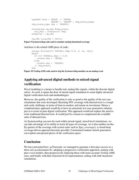 Mixed Signal Verification Challenges Pdf