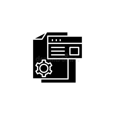 Project Documentation Linear Icon Concept Project Documentation Line Vector Sign Symbol