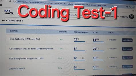 Coding Test 1 Build Your Own Static Website Ccbp Nxtwave Htmlcss