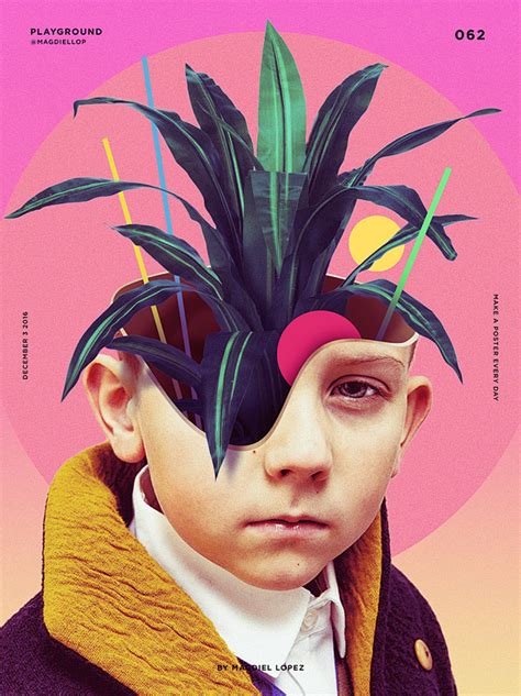 超现实主义海报设计 花瓣网