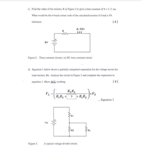 Solved C Find The Value Of The Resistor R In Figure 2 To Chegg Com