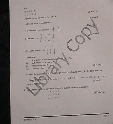 Find 1 3x 2y 4 X Y 4 A Unit Vector Parallel StudyX