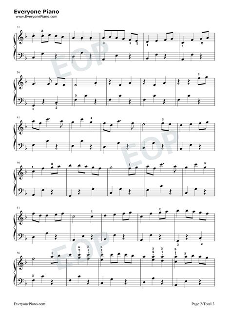 Always With Me 超简单 带指法版 いつも何度でも五线谱预览 Eop在线乐谱架