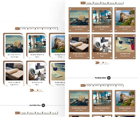 Ultimate Divi Filterable Portfolio Module Bundle Layout Divi