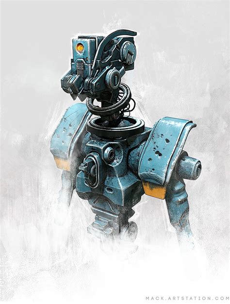 Robot Illustrations Concept Artwork And Character Designs