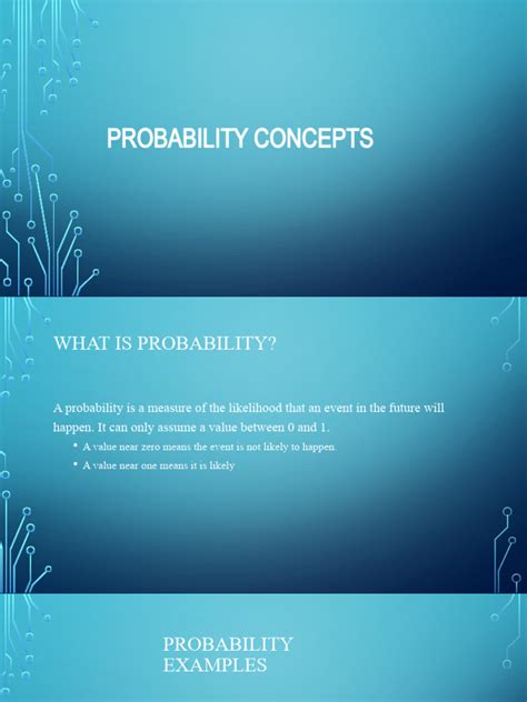 Probability Concepts Pdf Probability Statistics