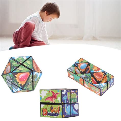 2 In 1 3d Puzzle Cube Transforming Speed Puzzle Shaped Shifting Folding Speed Puzzle Toy