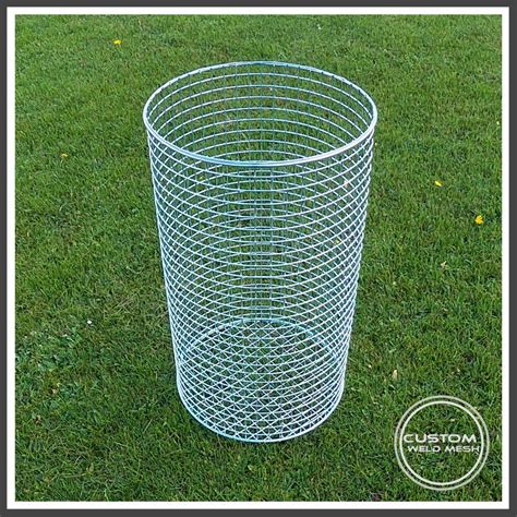 Wire Mesh Litter Bin Free Standing Tall Custom Weld Mesh