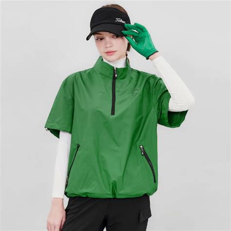 포스티 미우 퍼포먼스 그레디 여성골프 반팔 아노락 반집업 티셔츠 골프바람막이티셔츠 아노락티셔츠