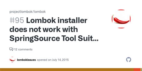 lombok installer does not work with springsource tool suite 2 1 0