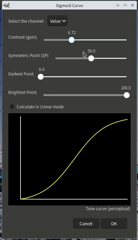 Python Plug In Sigmoid Curve Gimp
