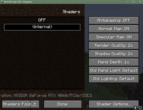 Seus Shaders Not Working At All Roptifine