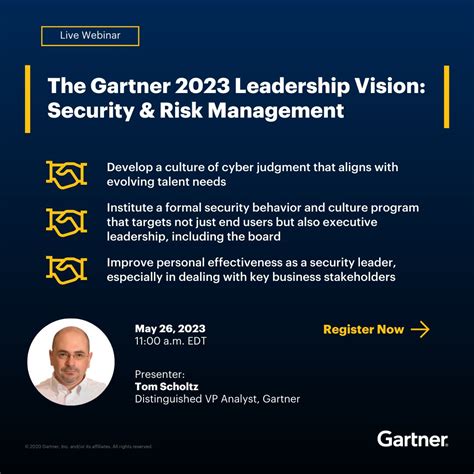 Webinar Gartnersec Riskmanagement Security Gartner For It