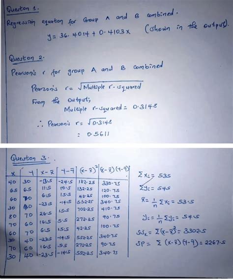 Correlation And Regression Analysis Assignment Sample