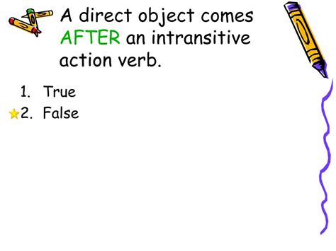 Ppt Action Verbs Transitive And Intransitive Direct And Indirect Objects Powerpoint