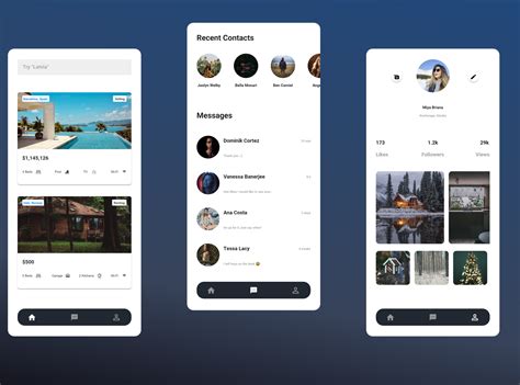 Flutter Social Mediareal Estate Ui By Kasiits On Dribbble