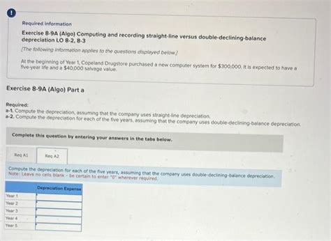 Solved Required Information Exercise 8 9a Algo Computing