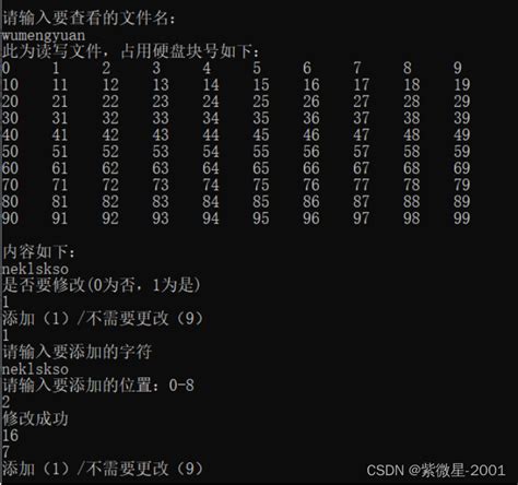 实现二级文件系统与磁盘管理 Csdn博客