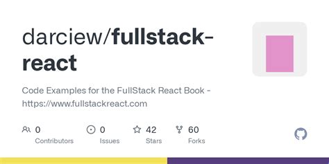 Github Darciew Fullstack React Code Examples For The Fullstack React Book Https