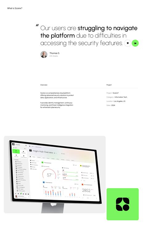 Scanix Ai Security Project Branding And Ux Ui Design Trial Example