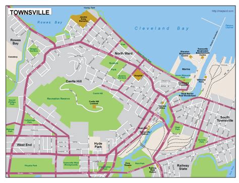 Townsville Eps Map Eps Illustrator Map A Vector Eps Maps Designed By