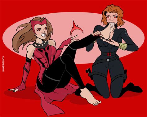 Commission Scarlet Witch And Black Widow Spells By Sandrock74 On