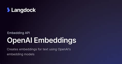 Openai Embeddings Documentation